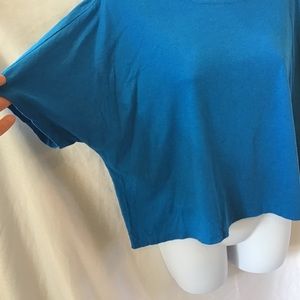 Lole | Tops | Lole Teal Dolman Top Ss Crop Loose Neckoff Shld | Poshmark